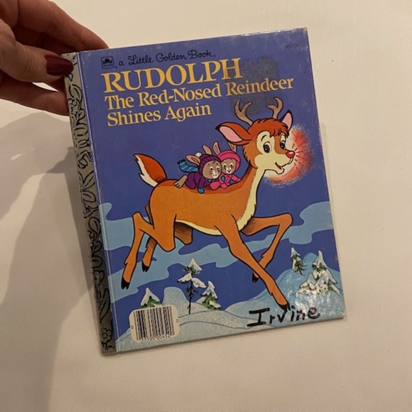 A Golden Book | Holiday | Rudolph The Red Nosed Reindeer Shines Again A ...